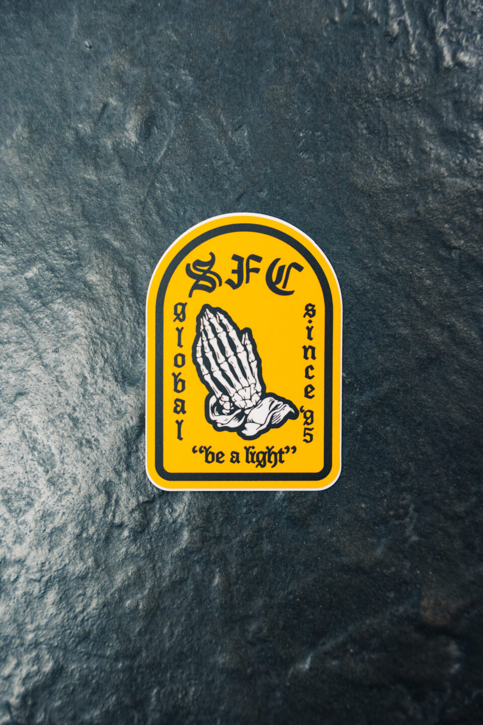 Praying Hands Sticker - Snowboarders & Skiers for Christ
