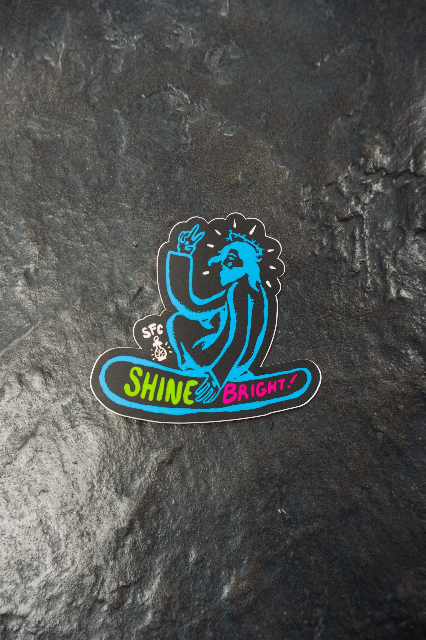 Shine Bright Sticker - Snowboarders & Skiers for Christ